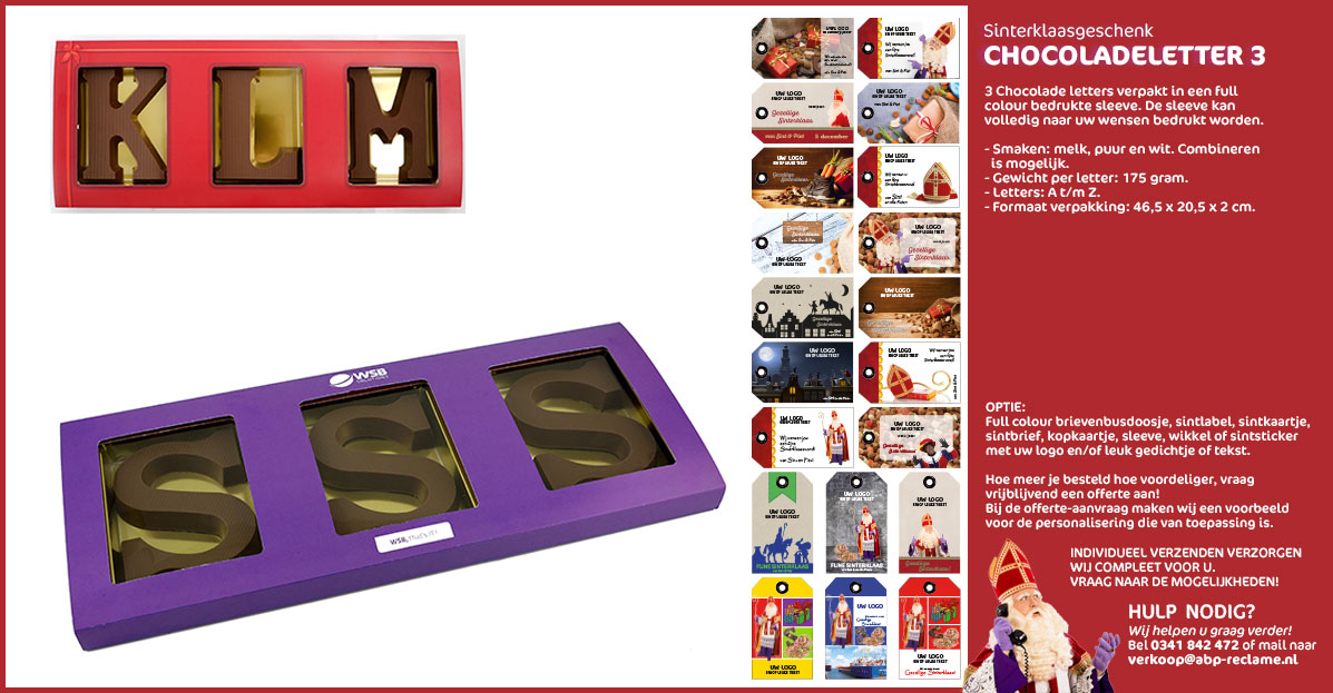 Chocolade letters - Van schoenletters tot luxe chocolade letters ...
