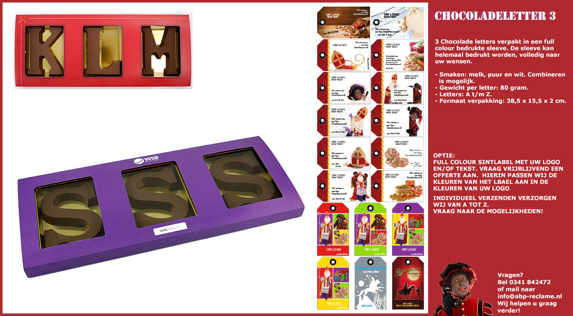 Chocolade letters - Van schoenletters tot luxe chocolade letters ...